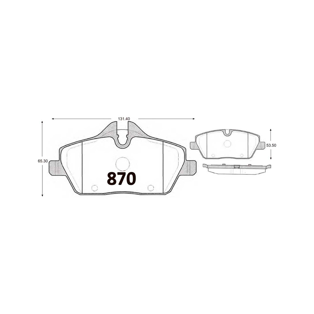 Pastilla de freno bmw 116i d 04