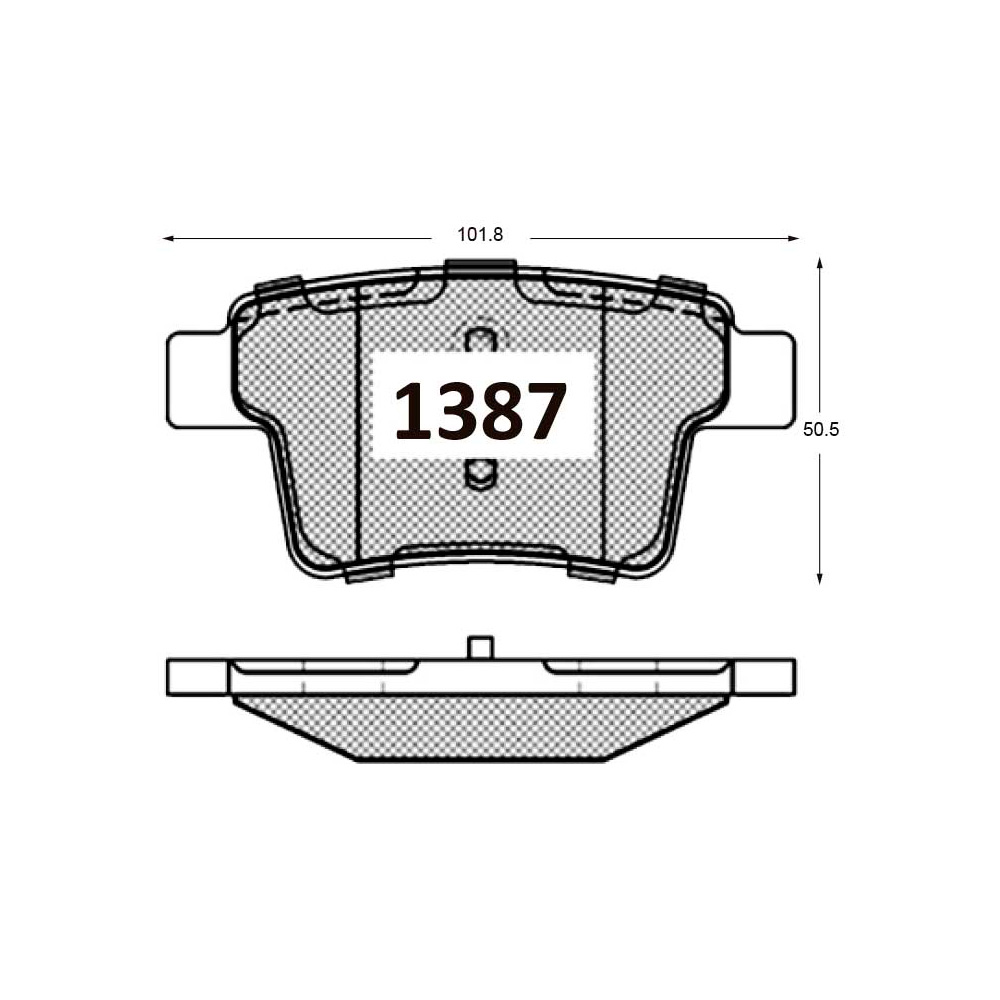 Pastilla de freno trasera byd s6 /geely ex7 14-