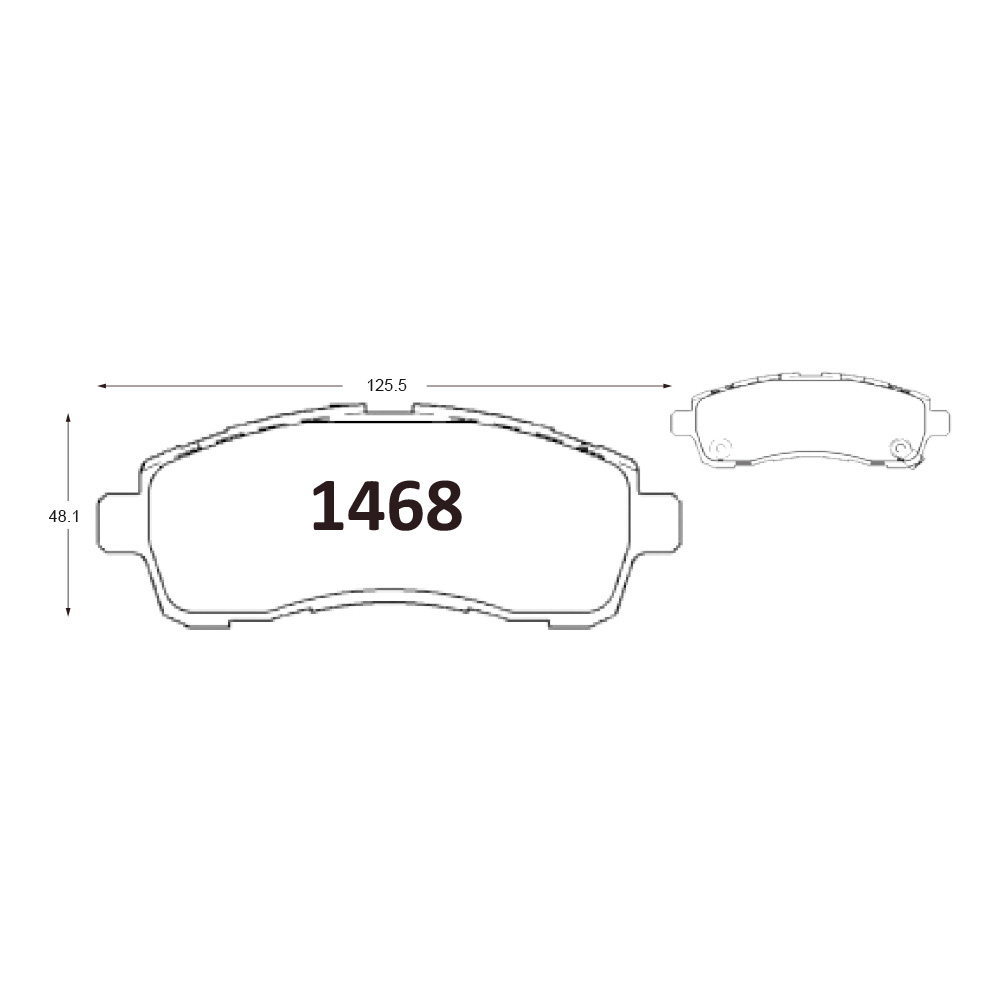 Pastilla de freno delantera mazda demio 1.3 07/14