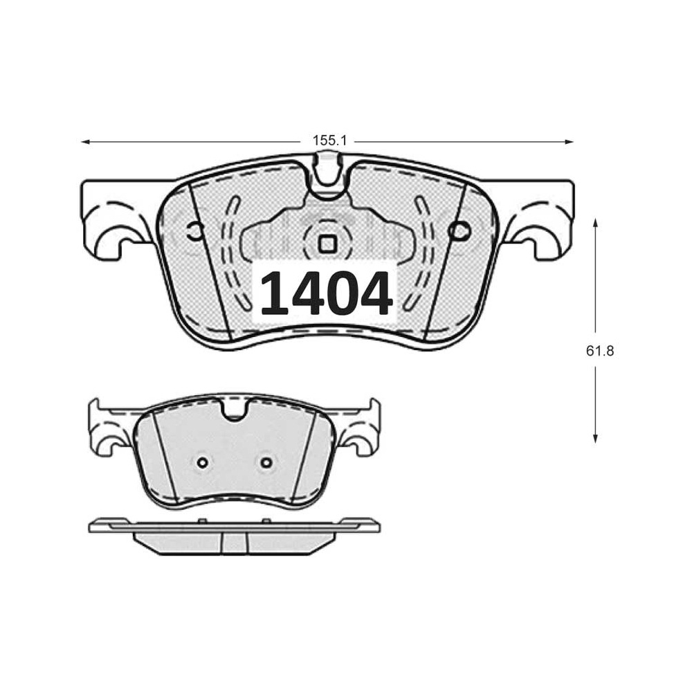 Pastilla de freno delantera citroen c-4 ii grand picasso 13-
