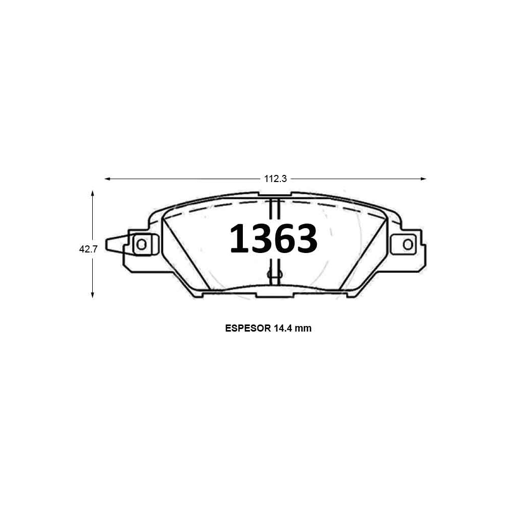 Pastilla de freno trasera mazda cx-5 2016
