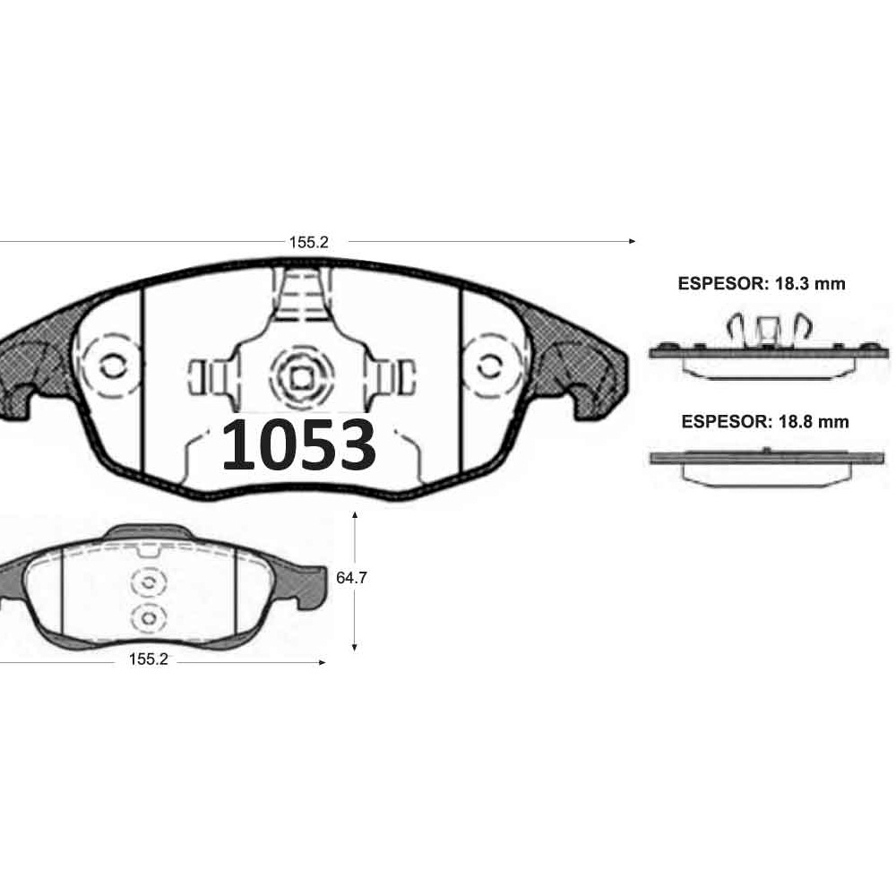 Pastilla de freno citroen c-4/picasso/berlingo /peugeot partner (b9 ...