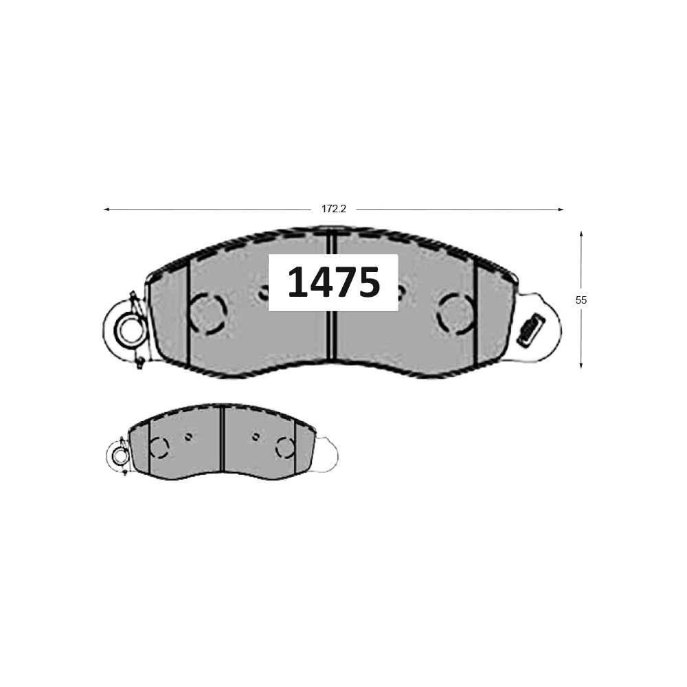 Pastilla de freno delantera changan cx-70 17=>