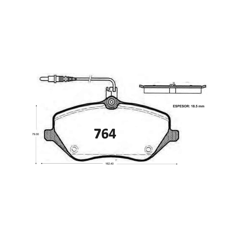 Pastilla de freno delantera peugeot 407 04