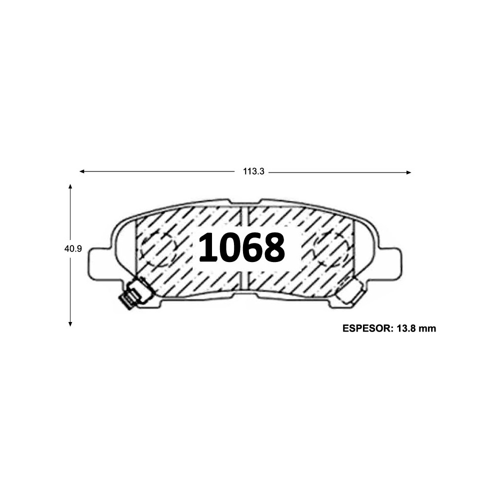 Pastilla de freno trasera toyota highlander 08
