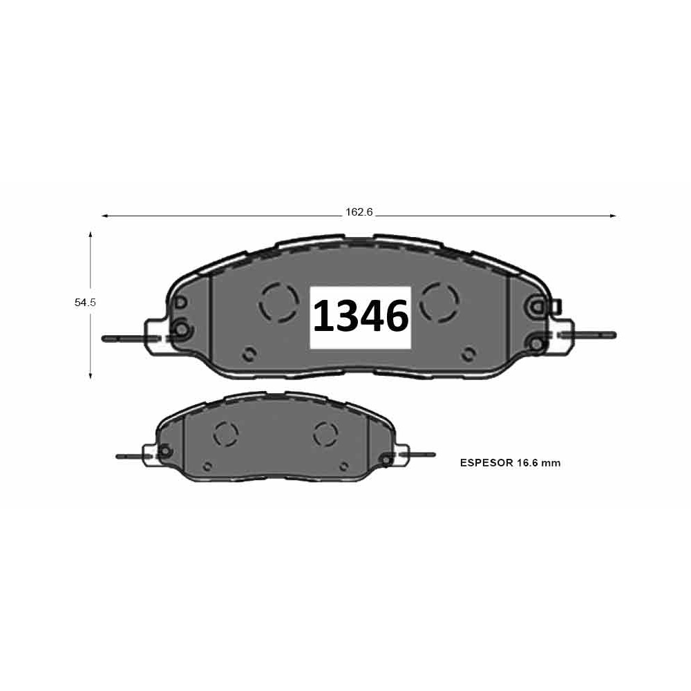 Pastilla de freno delantera ford mustang 5.0l 11/12