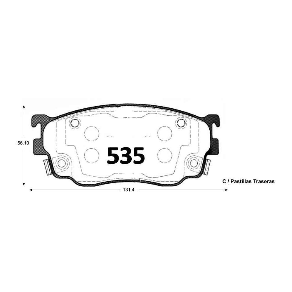 Pastilla de freno delantera mazda 626 98