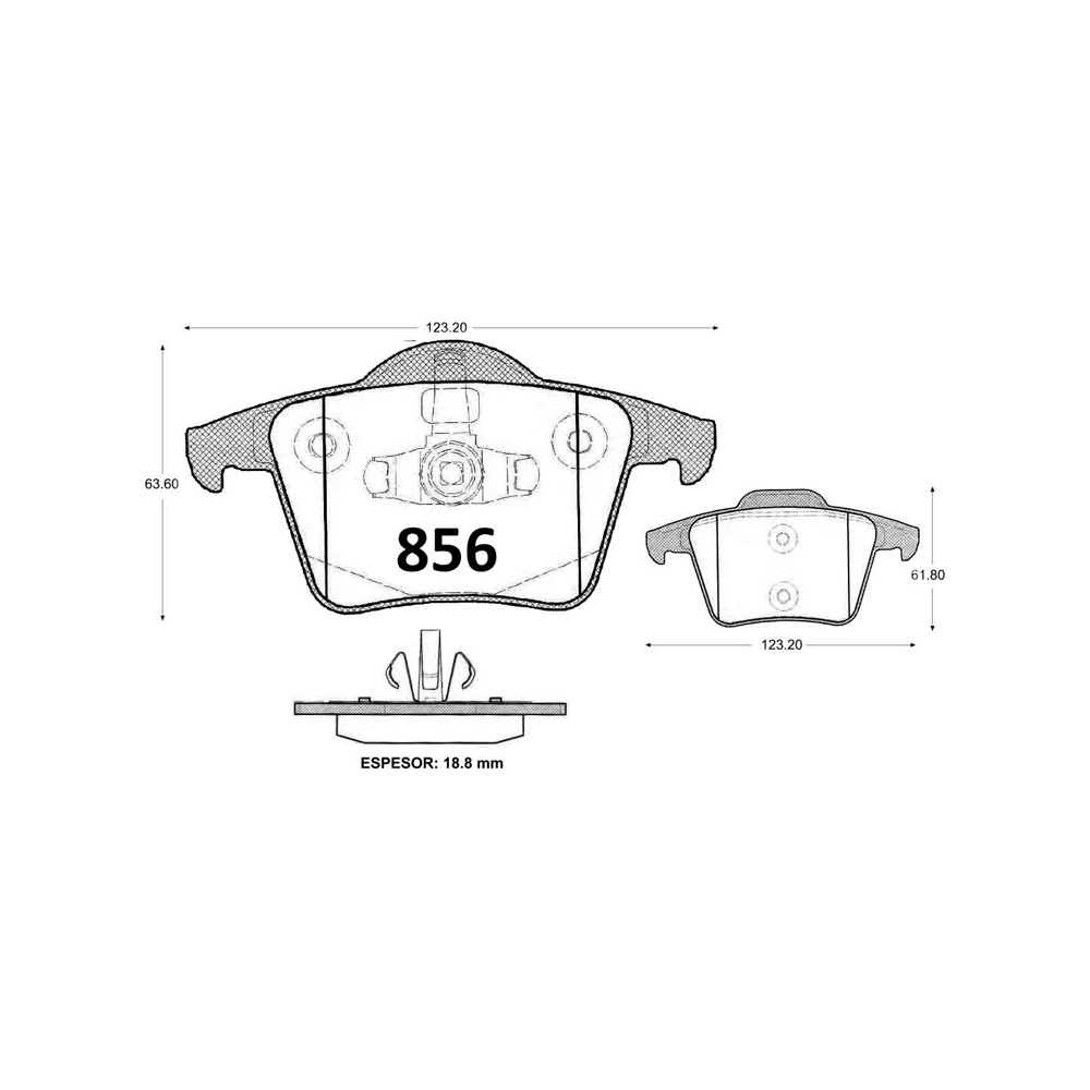 Pastilla de freno volvo xc-90 t 05