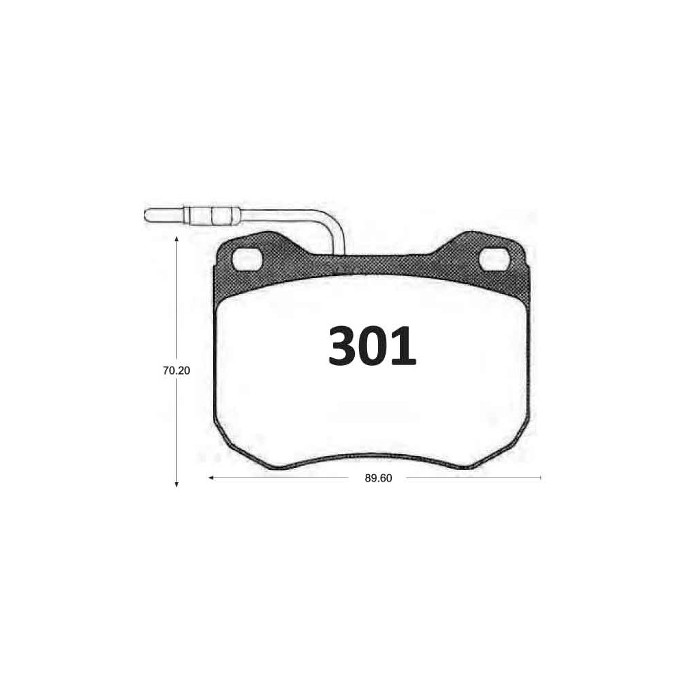 Pastilla de freno delantera peugeot 505 79