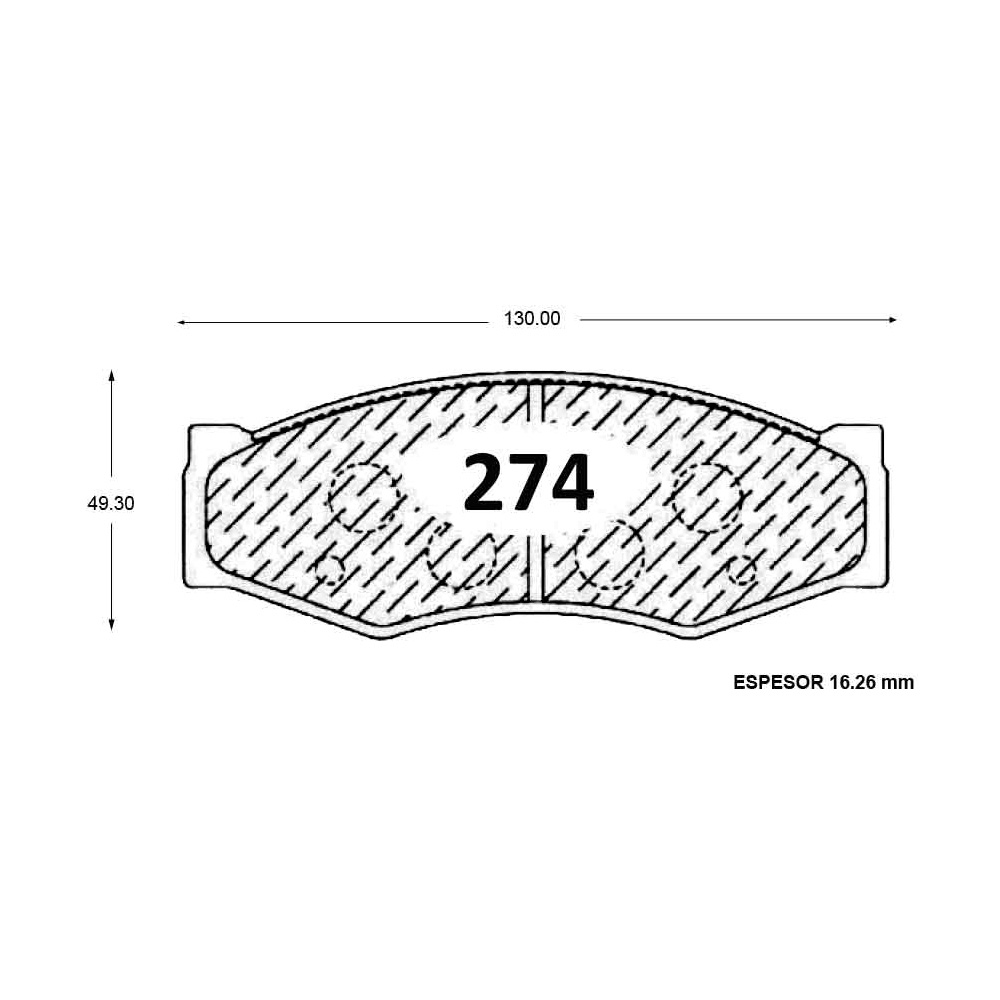 Pastilla de freno nissan cmta d-21 mex 85