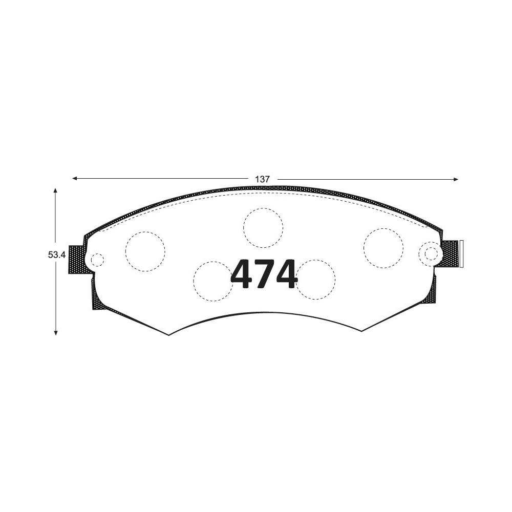 Pastilla de freno hyundai sonata/kia opt