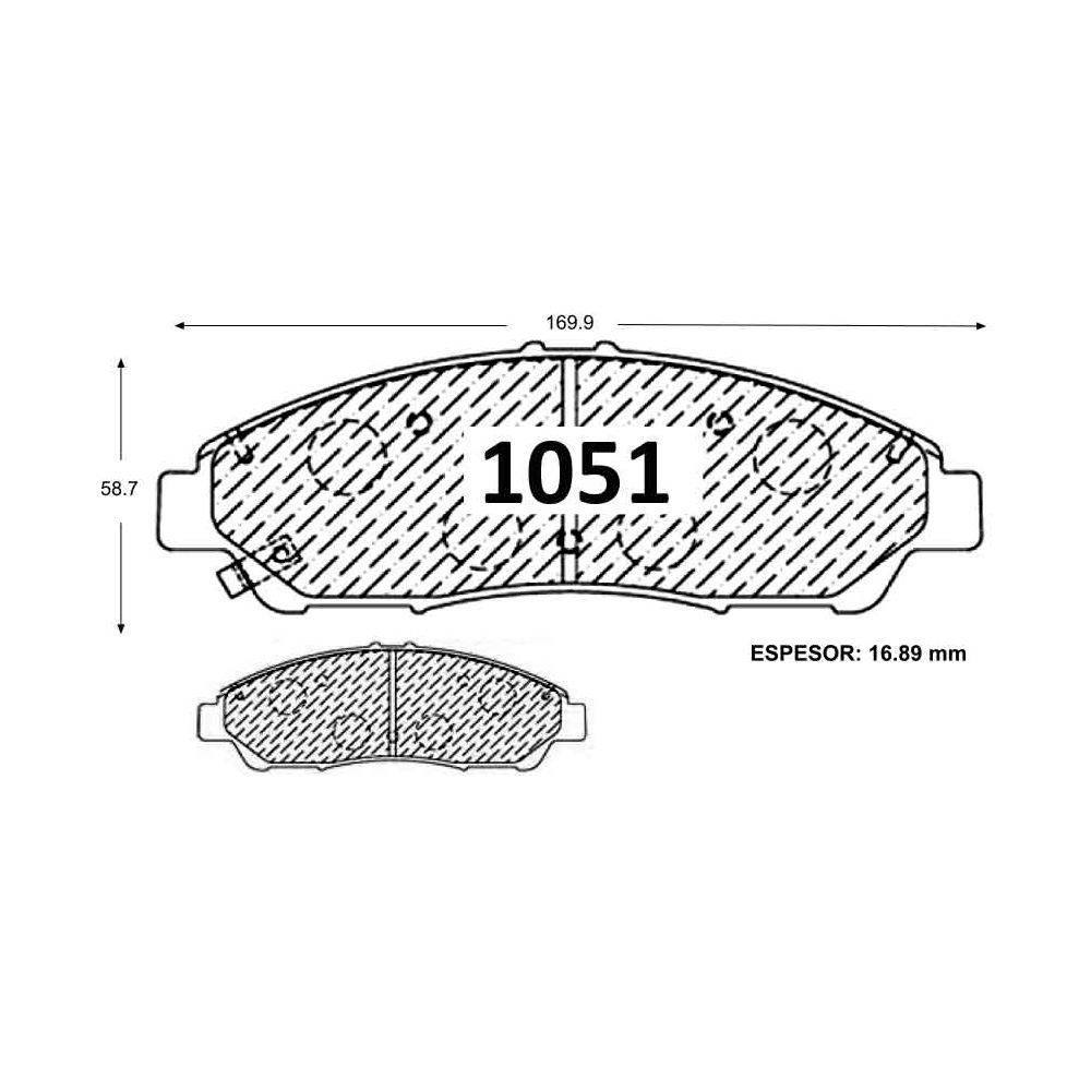 Pastilla de freno delantera honda pilot 09