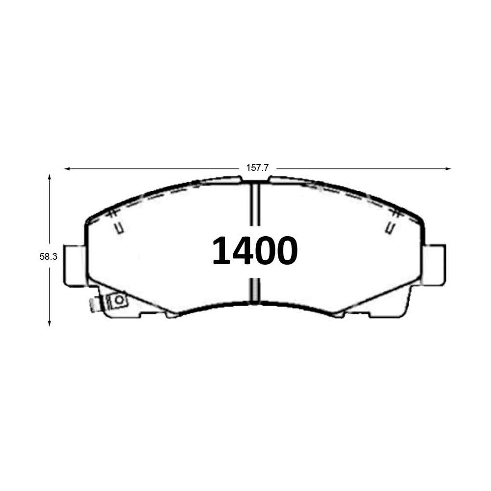 Pastilla de freno delantera honda ridgeline 12/14