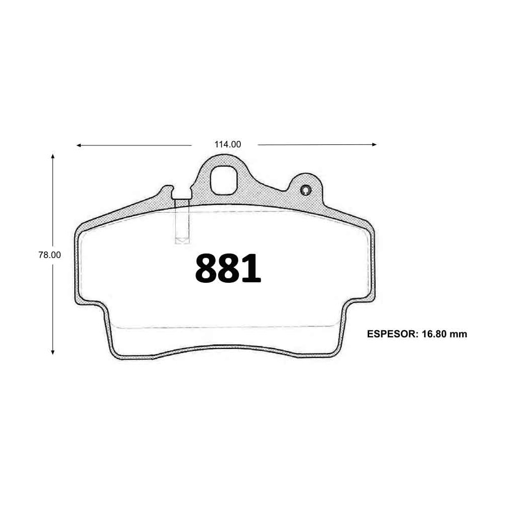 Pastilla de freno porsche boxster 97/06